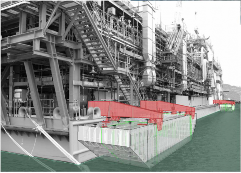 Temporary improvement of the stability of floating module